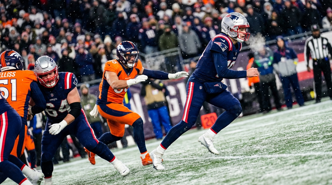 What Drake Maye bootleg-improvised play seals Patriots' Super-Bowl ...